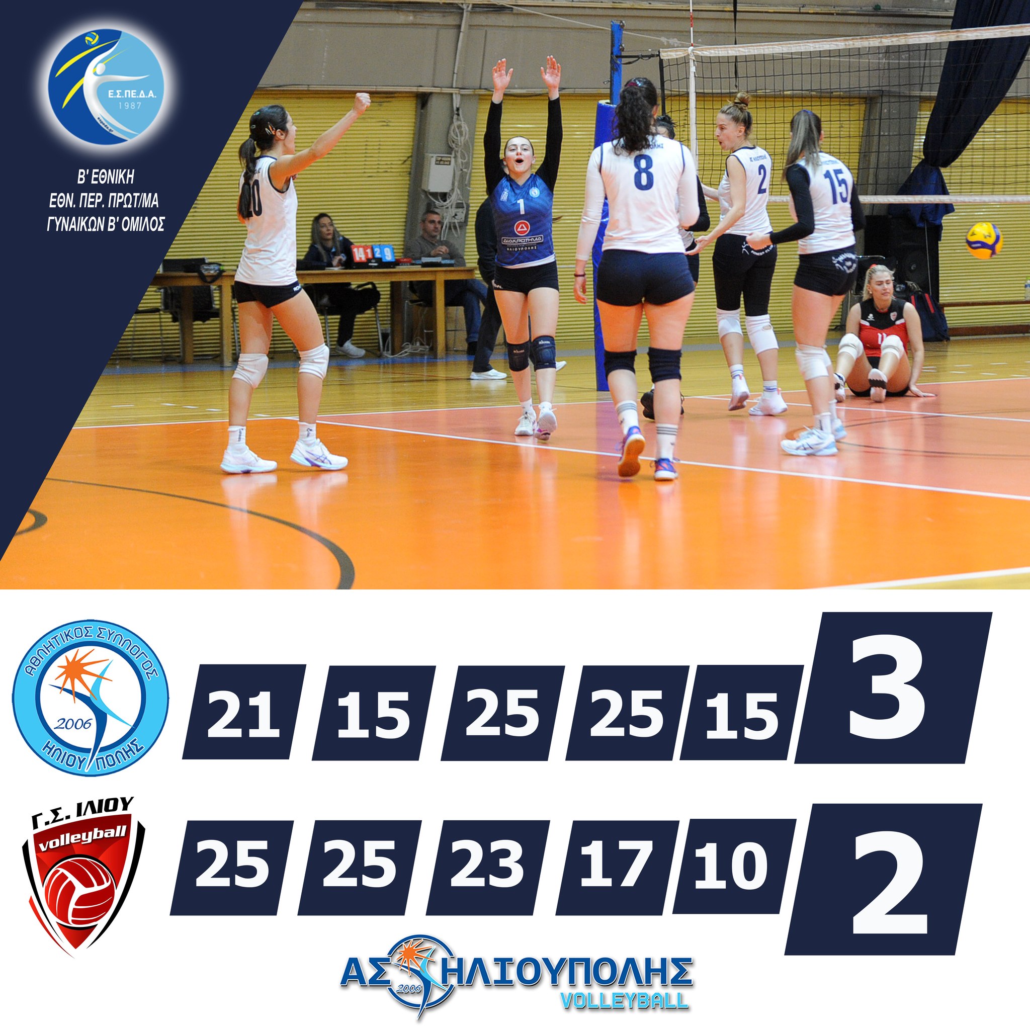 Πρωτάθλημα Γυναικών ΑΣ Ηλιούπολης-ΓΣ Ιλίου 3-2 – Α.Σ. ΗΛΙΟΥΠΟΛΗΣ ...